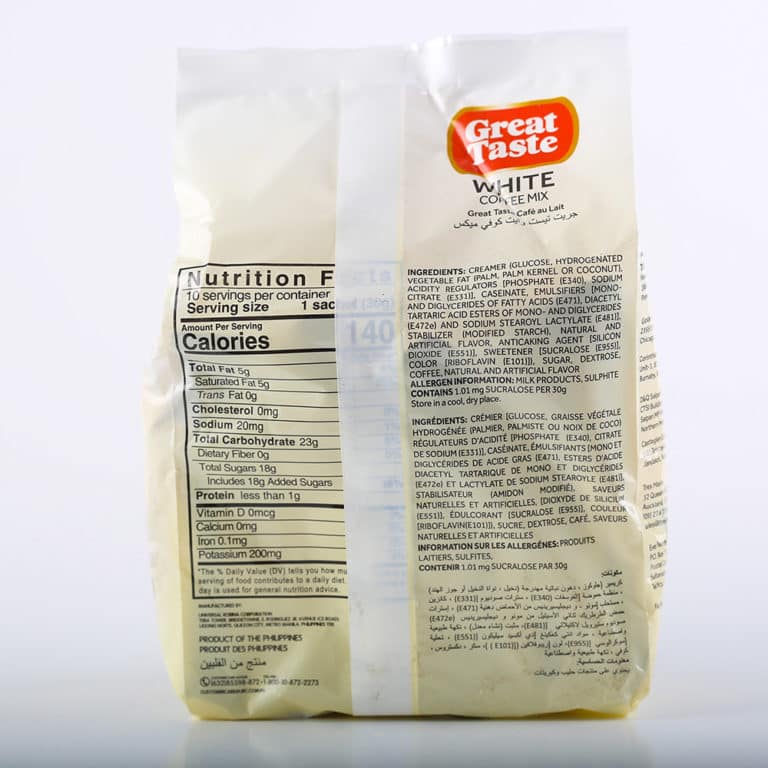 Great Taste 3-in-1 White Coffee | Corinthian Distributors