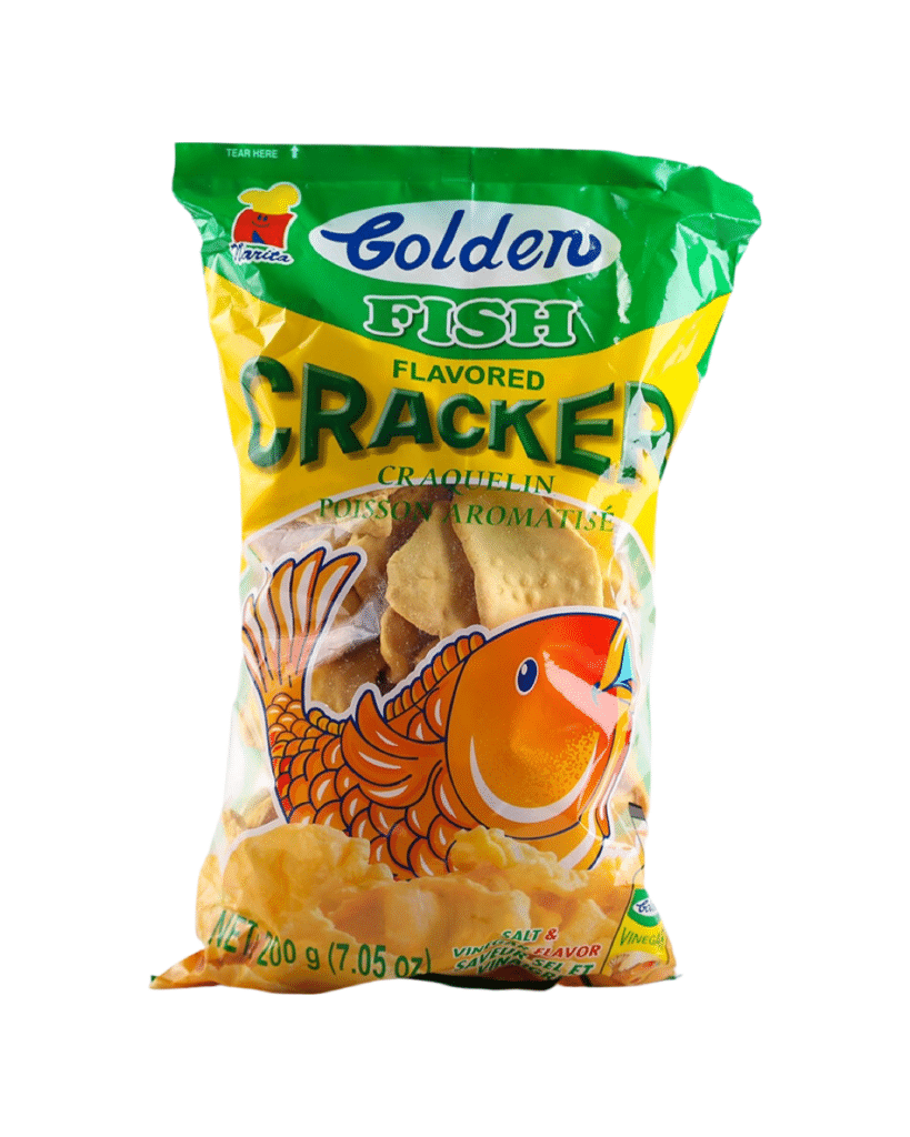 GOLDEN Fish Cracker Salt & Vinegar | Corinthian Distributors