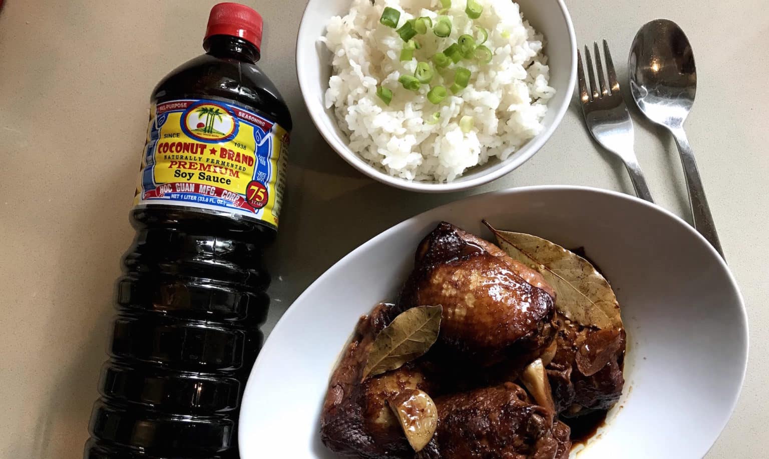 Chicken Adobo Recipe with Coconut Brand Soy Sauce