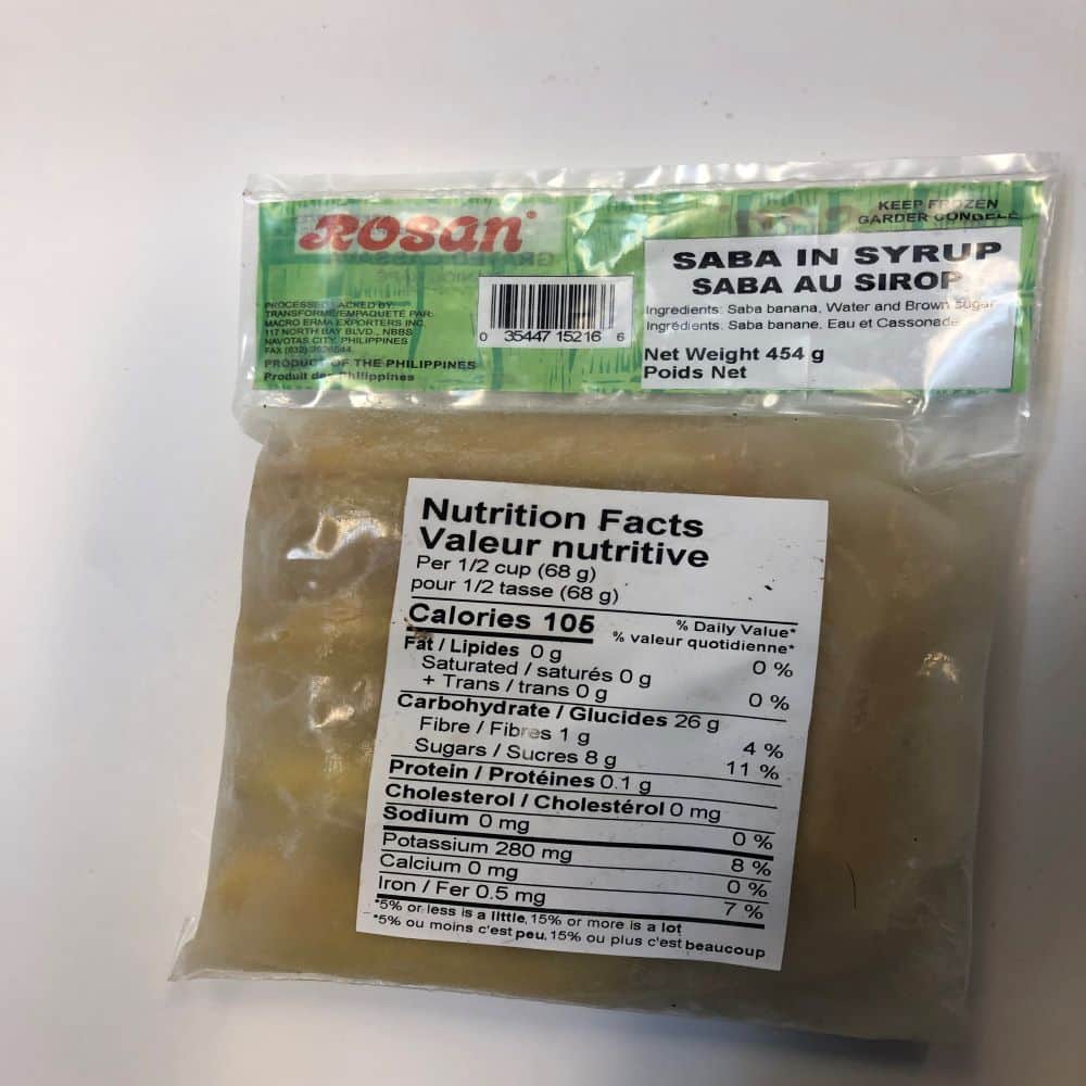 Rosan Saba in syrup (Saba Q) 30/16Oz | Corinthian Distributors