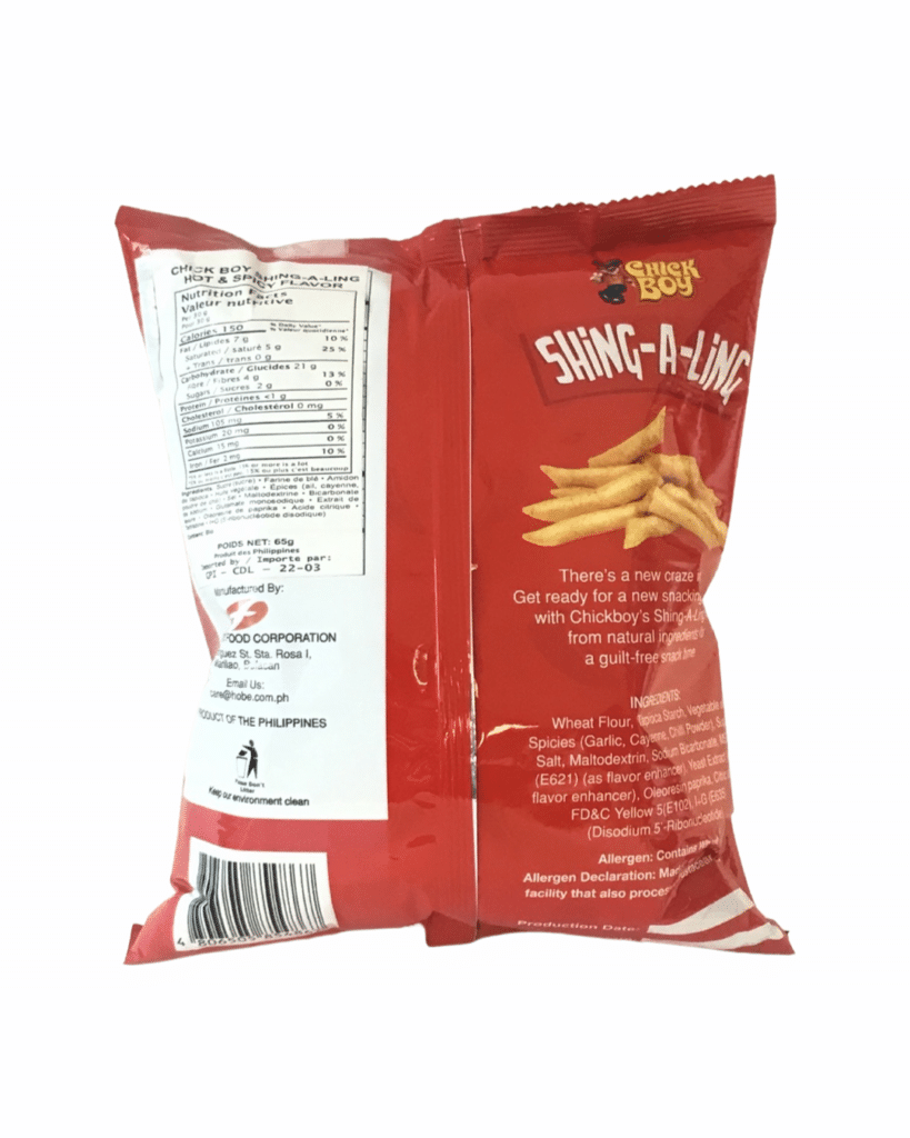 CHICKBOY Shingaling Hot & Spicy 30x65g | Corinthian Distributors