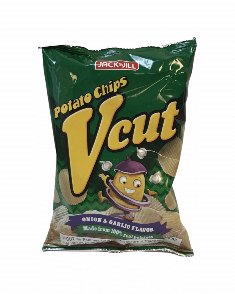 Jack n Jill V Cut Potato Chips Onion & Garlic 25/60 g | Corinthian ...