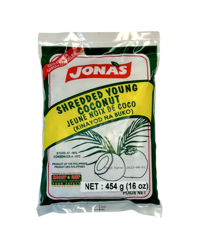 JONAS Shredded Young Coconut (Kinayod na Buko) | Corinthian Distributors