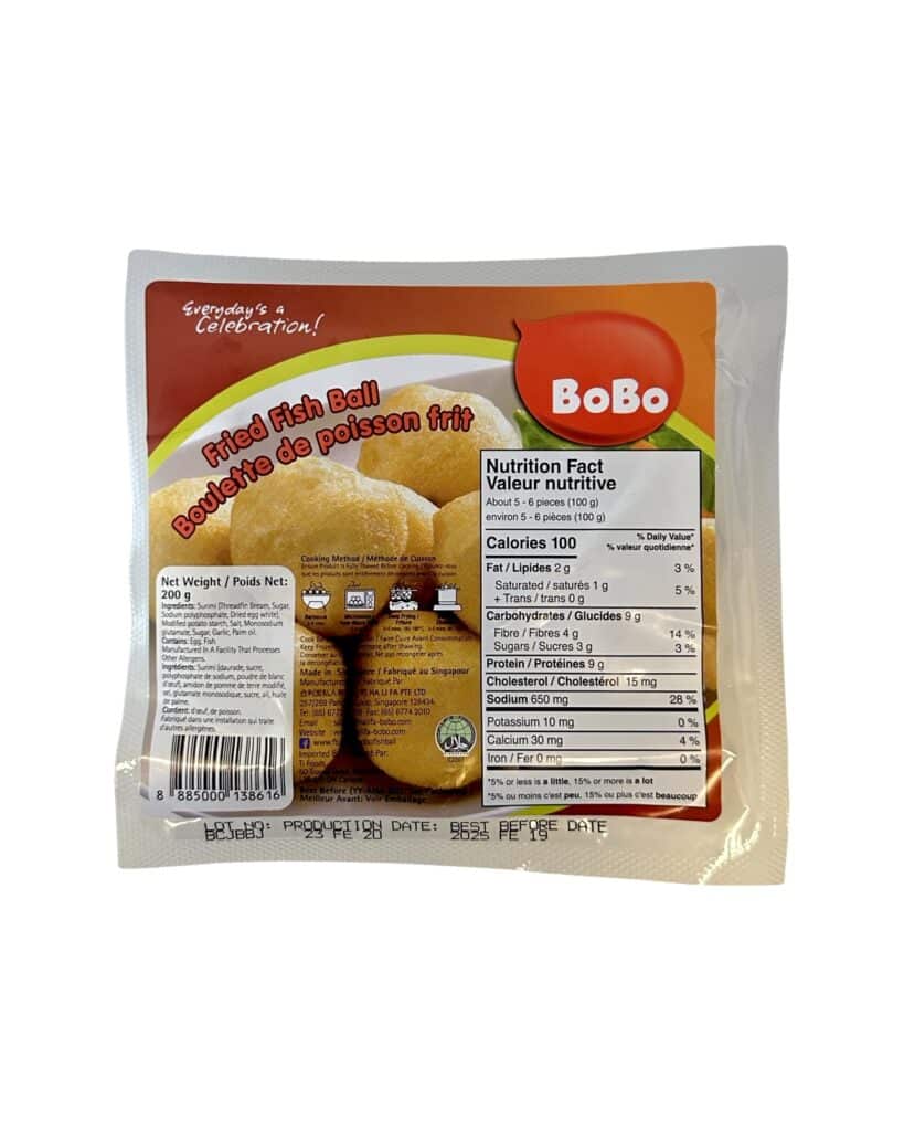 BOBO Frozen Fried Fish Ball | Corinthian Distributors